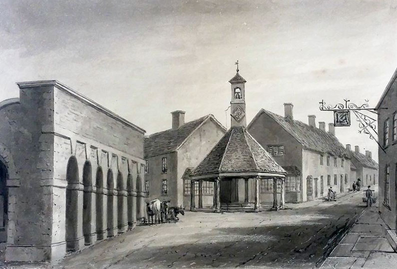 The Market Cross Nether Stowey - The Thomas Poole Library Nether Stowey